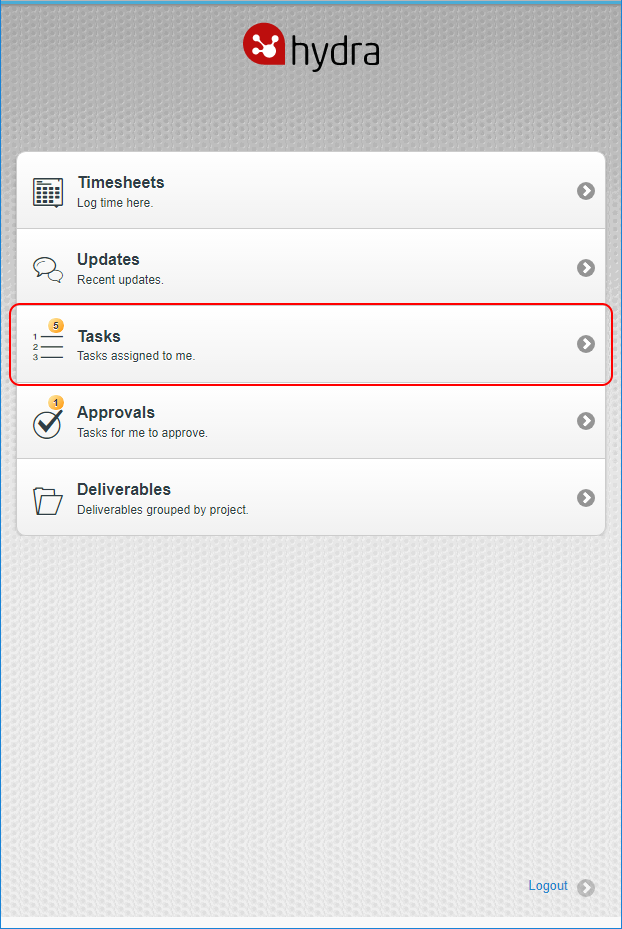 Hydra Mobile - Tasks – Hydra Support