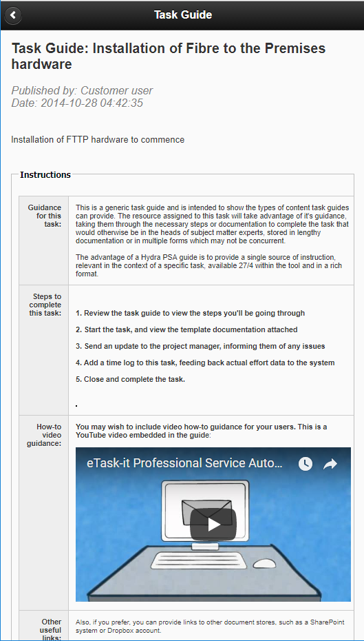 Hydra Mobile - Task Guide – Hydra Support