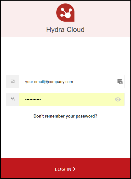 Hydra Mobile - Logging In – Hydra Support