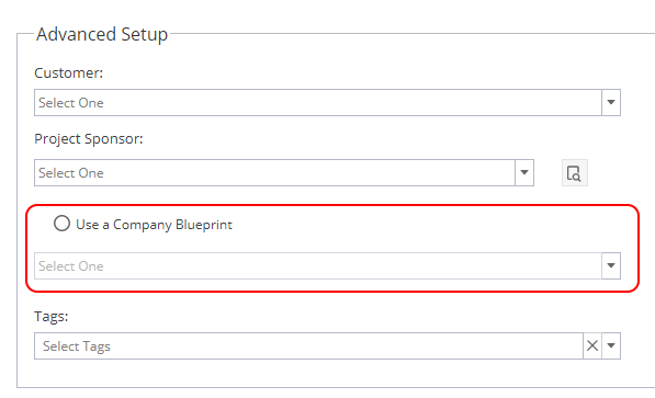 How to create a New Project from a Blueprint – Hydra Support