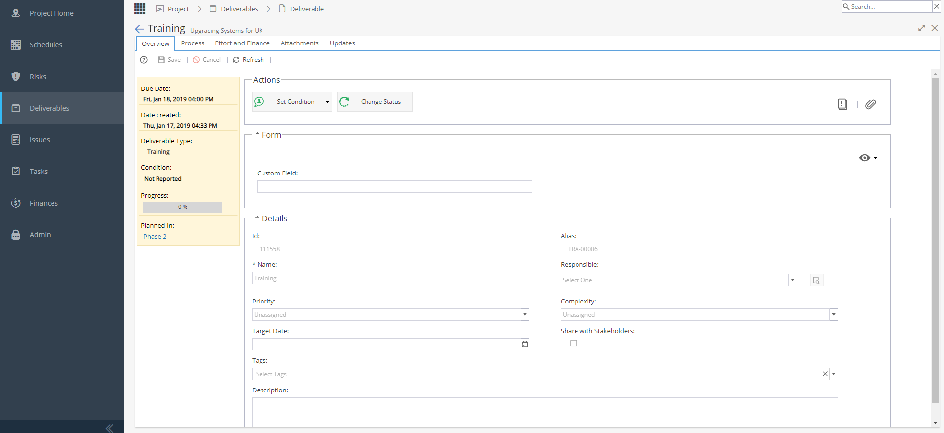 Project - Deliverables - Overview – Hydra Support