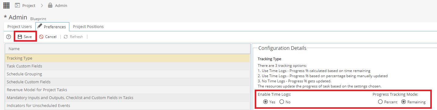 How to set a default Tracking Type – Hydra Support