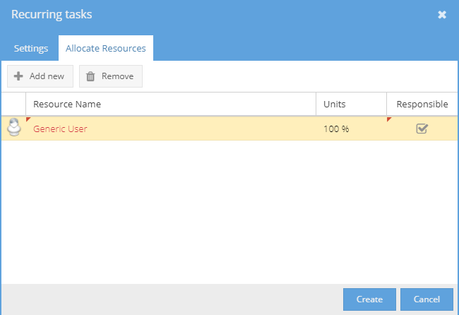Project - Gantt - Create Recurring Tasks – Hydra Support