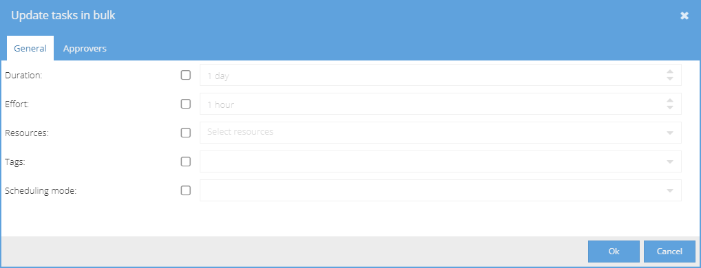 Project Gantt Bulk Modify Hydra Support