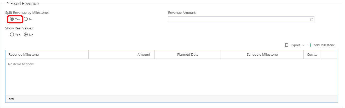 How to create a Revenue Milestone – Hydra Support