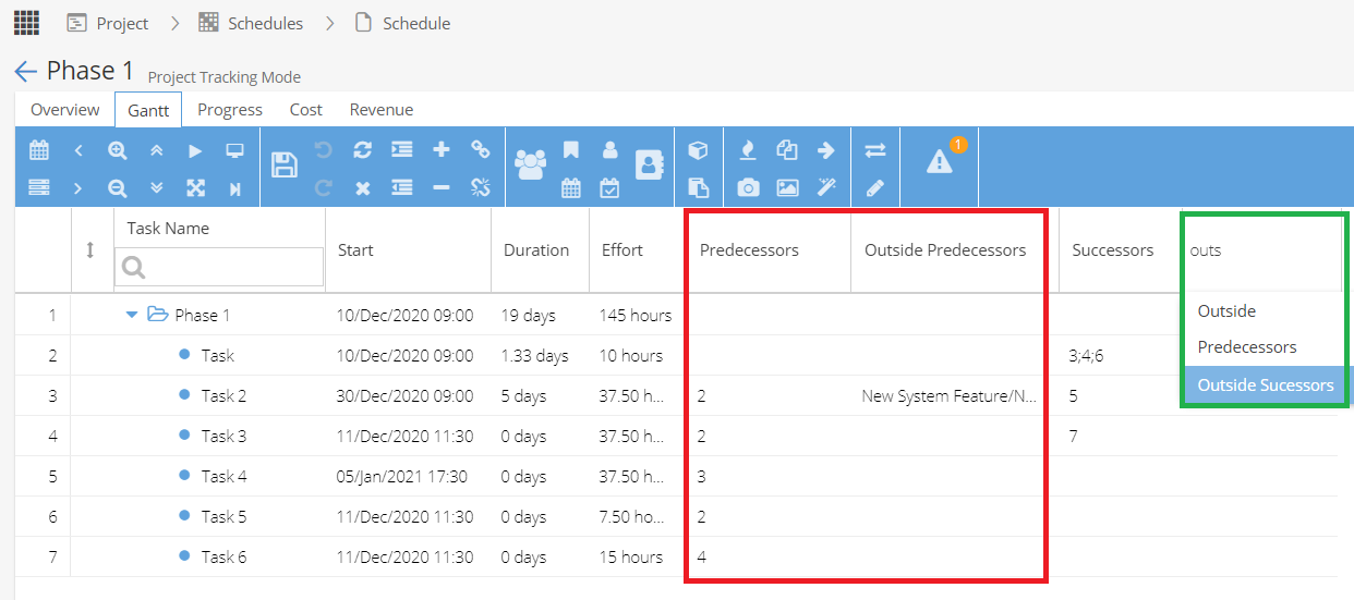 How do I see a list of Predecessors? – Hydra Support