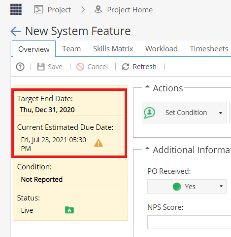 How to update Project End Date – Hydra Support